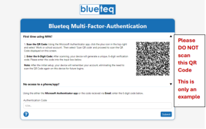 Multi-Factor Authentication (MFA) - Blueteq Ltd